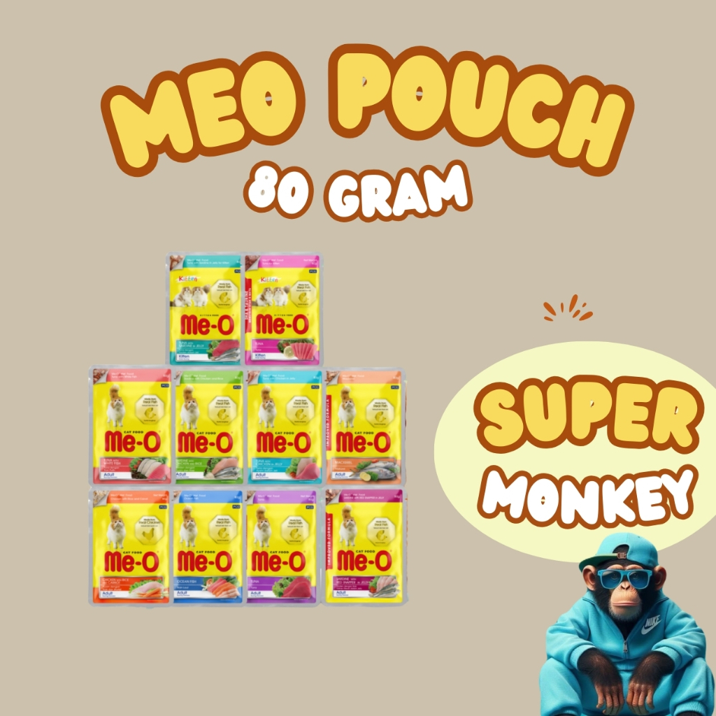 Jual MEO SOBEK / meo pouch 80Gr Kitten & Adult | Shopee Indonesia