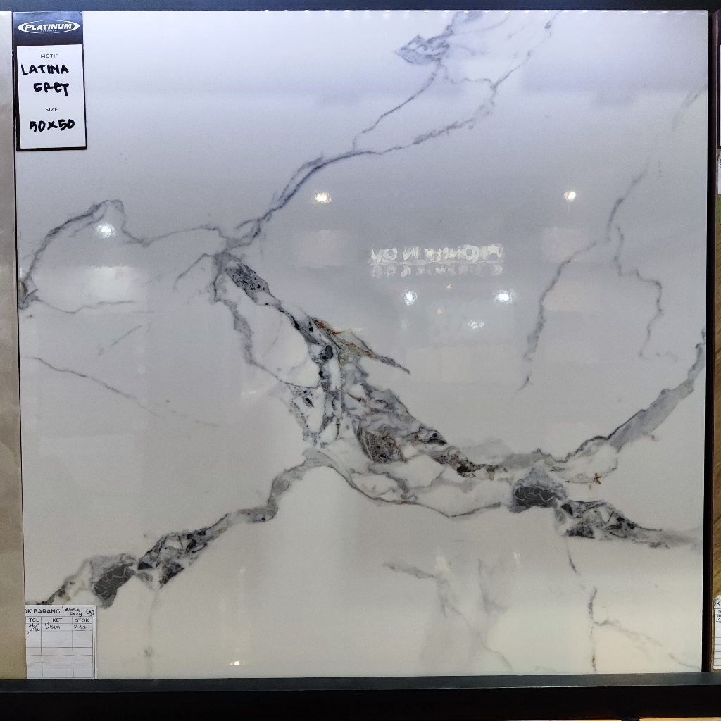Jual Keramik Lantai Halus 50x50 Platinum Latina Grey - Jepara | Shopee ...