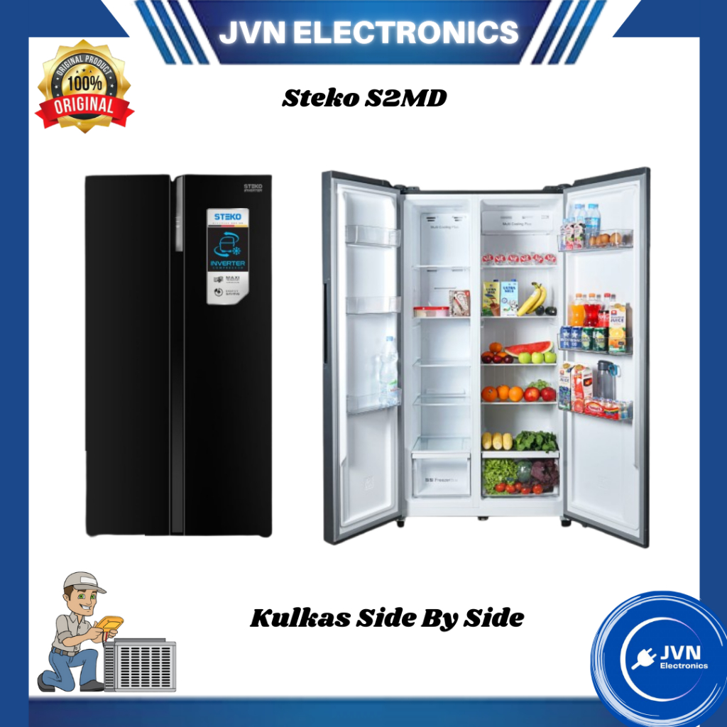 Jual Kulkas Side by Side Steko S2MD | Shopee Indonesia
