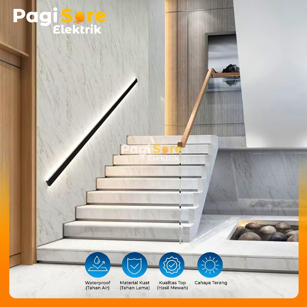 Jual Lampu Tangga LED Step Light Panjang Linear Lampu Hias Dinding ...