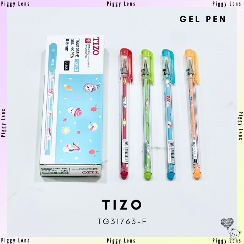 Jual PULPEN GEL PEN TIZO / PULPEN HITAM COLORFUL 0.5MM | Shopee Indonesia
