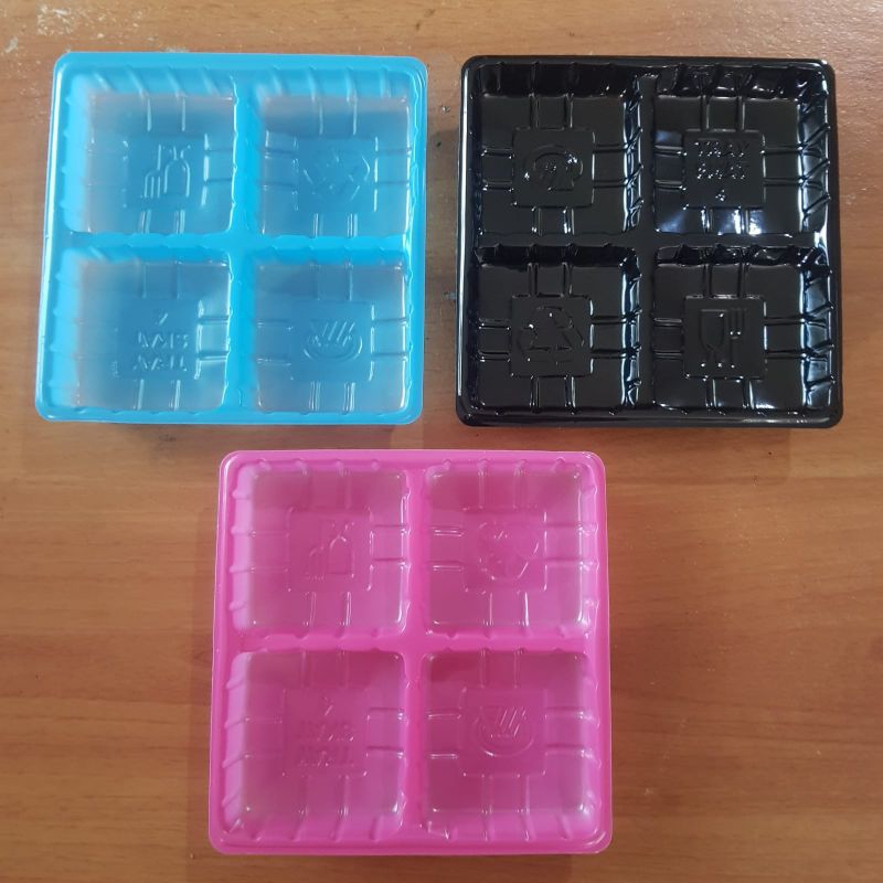 Jual Mika Puding Sekat 4 / Mika Mooncake Sekat 4 / Mika cupcake ...