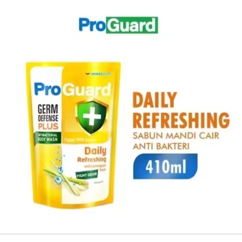 Jual Proguard body wash daily refreshing with lemongrass 410 ml ...