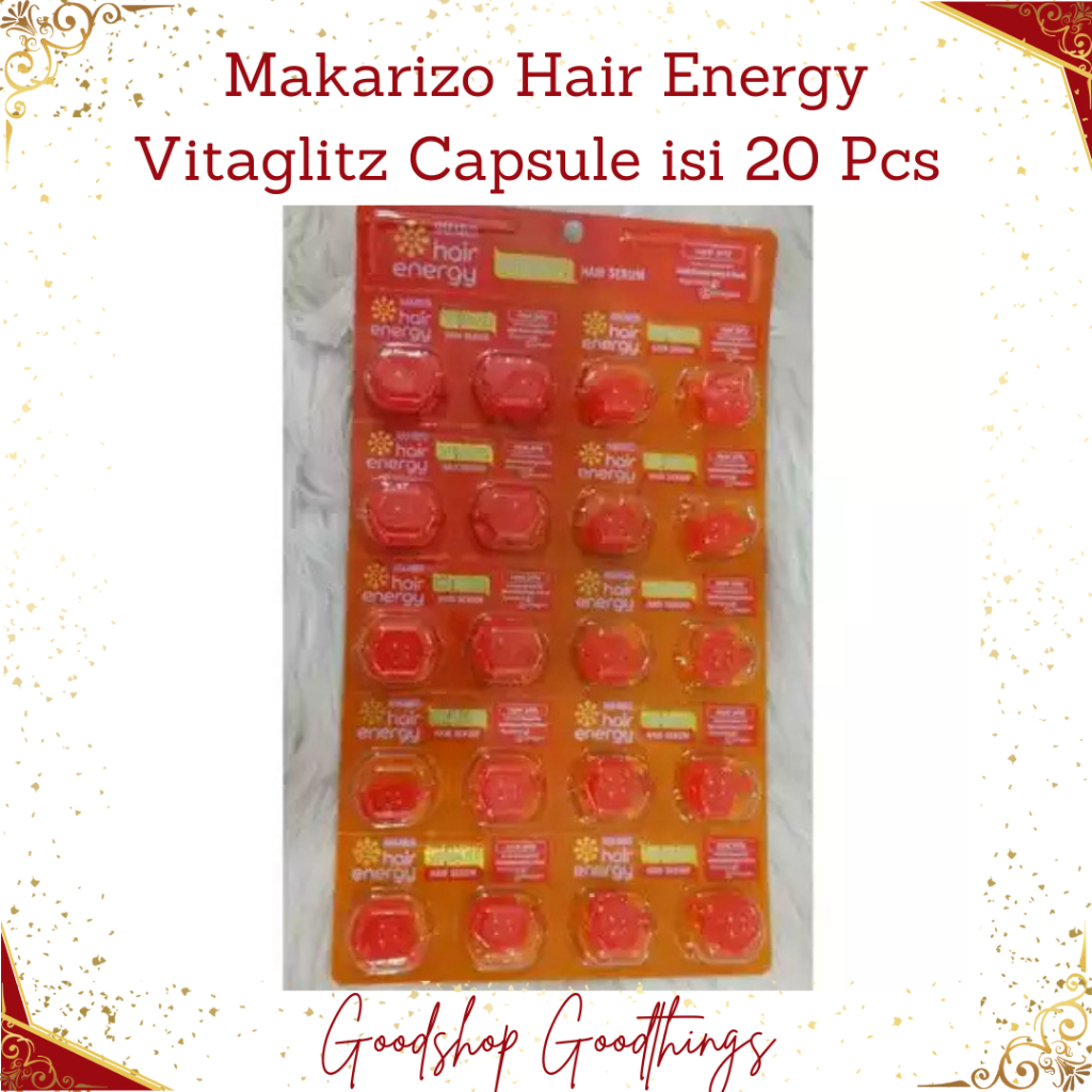 Jual Makarizo Hari Energy Vitaglitz Hair Keratin Serum Royal Jelly ...