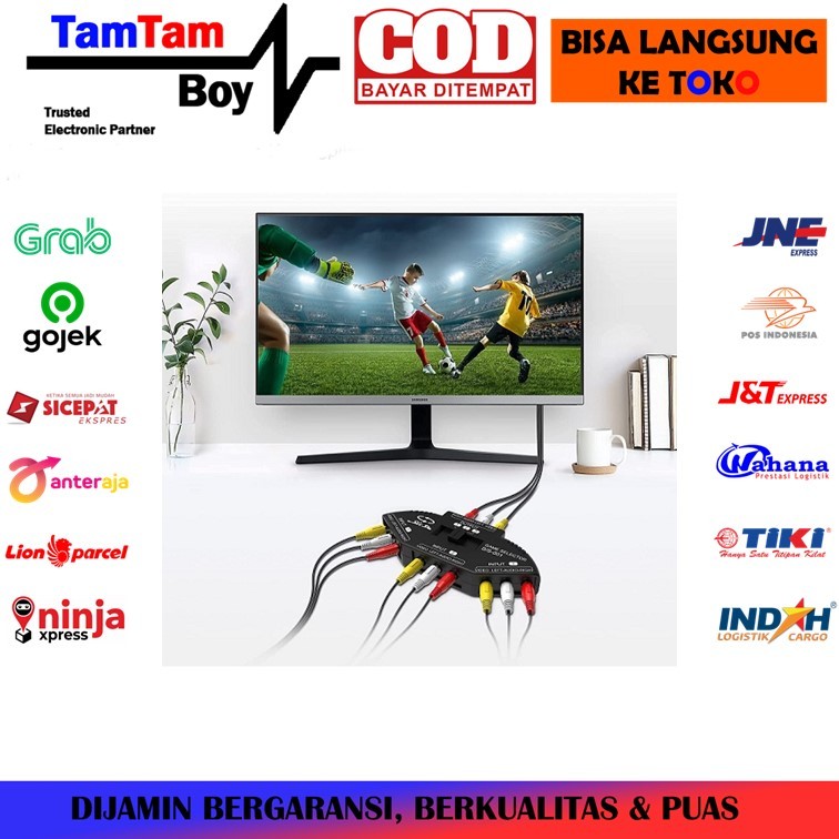 Jual Audio Video AV Switcher Selector Selektor 4 Input 1 Output 4in1 ...