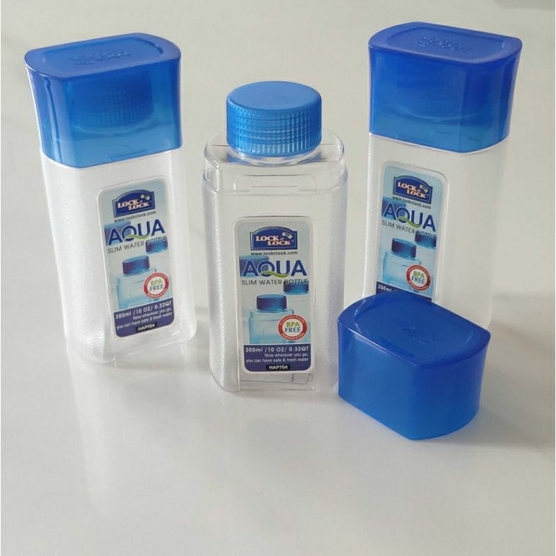 Jual Lock & Lock AQUA botol air HAP704 300ml botol minum slim Lock n ...