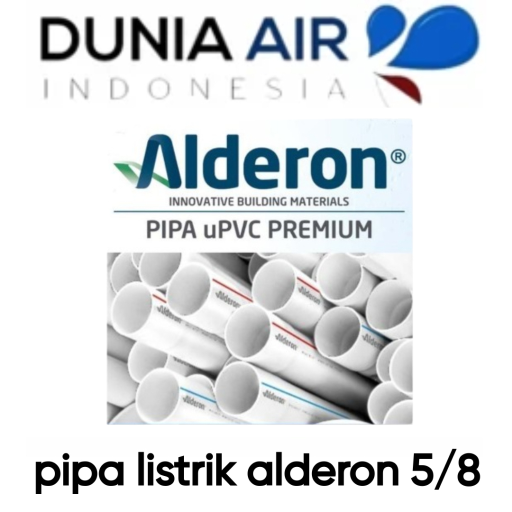 Jual ALDERON PIPA LISTRIK PVC 5/8 " C4 PUTIH 17MM panjang 4 Meter ...