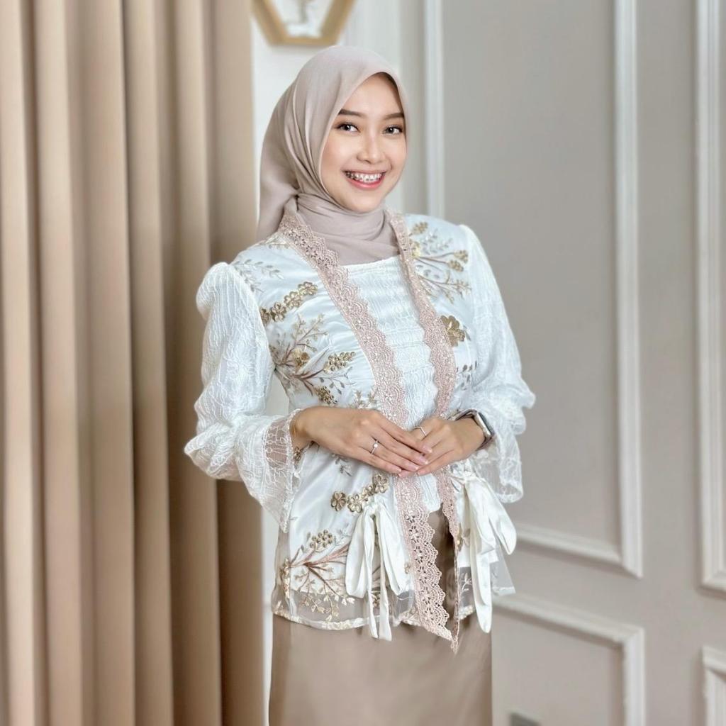 Jual Caftanesia - NEW Oneset Sharena / Stelan Rok Lilit / One set Gamis ...