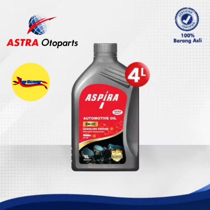 Jual Oil Mobil 0W-20 Aspira Oil 4L | Shopee Indonesia