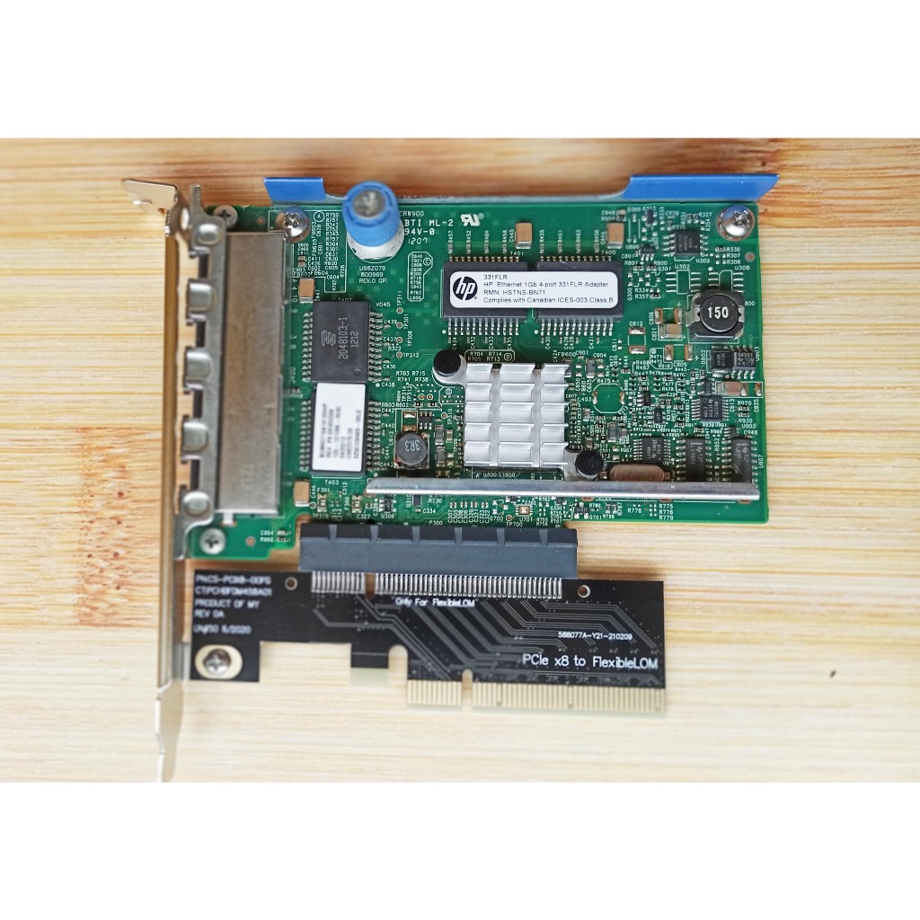 Jual lan card hp 331FLR hp-331-flr hp-331flr broadcom HPE Ethernet 4 port 1Gbps gigabit pcie ...