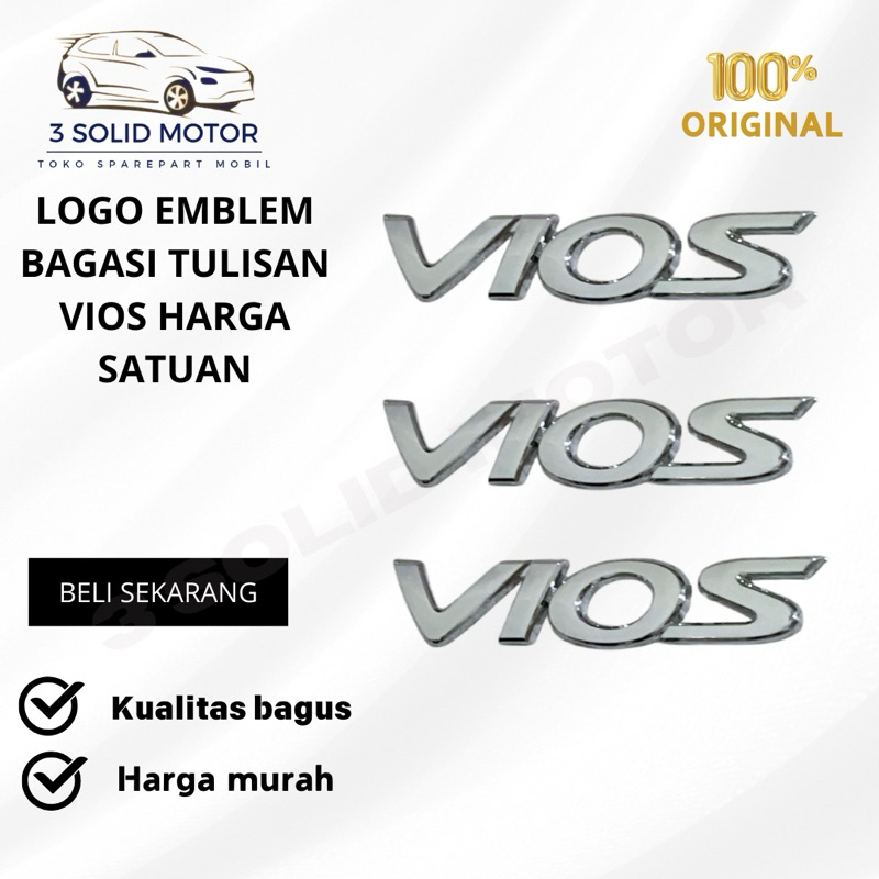 Jual Logo Emblem Bagasi Tulisan Vios Original | Shopee Indonesia