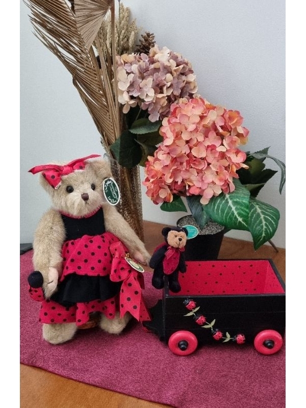 Jual Bearington Teddy Bear Vintage Set - Lady Luck, Ima Lady, Red ...