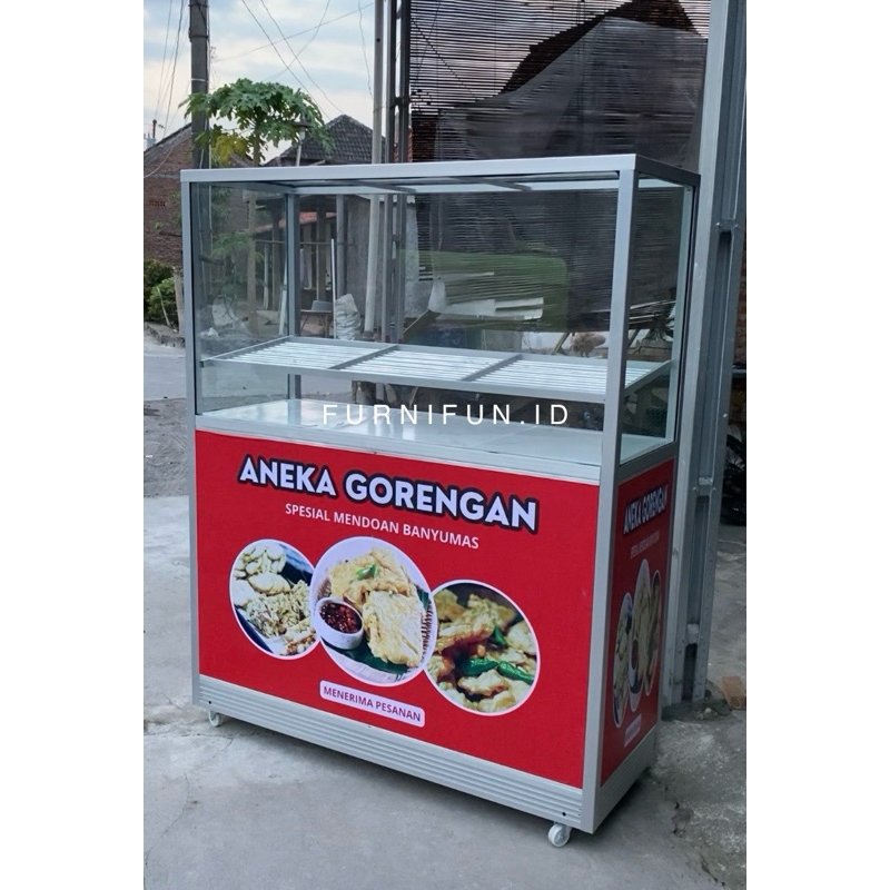 Jual Gerobak Gorengan / Etalase Jualan / Gerobak Jualan / Gerobak ...