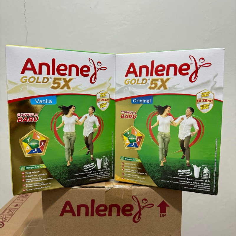 Jual Anlene Gold 5x Vanila, Original Dan Coklat 850gr Dan 825gr ...