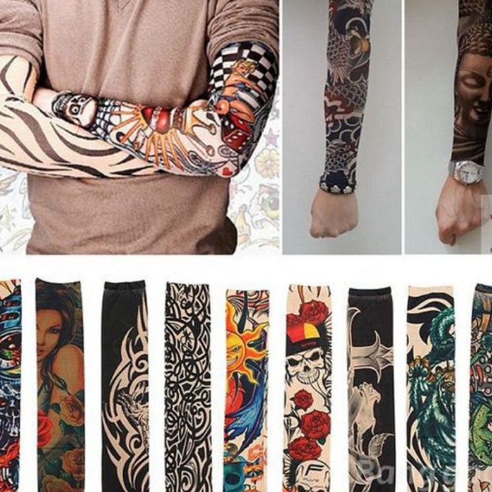 Jual 5 MOTIF MANSET TATO ANTI BURIK BAHAN ADEM NYAMAN DI PAKAI MANSET ...