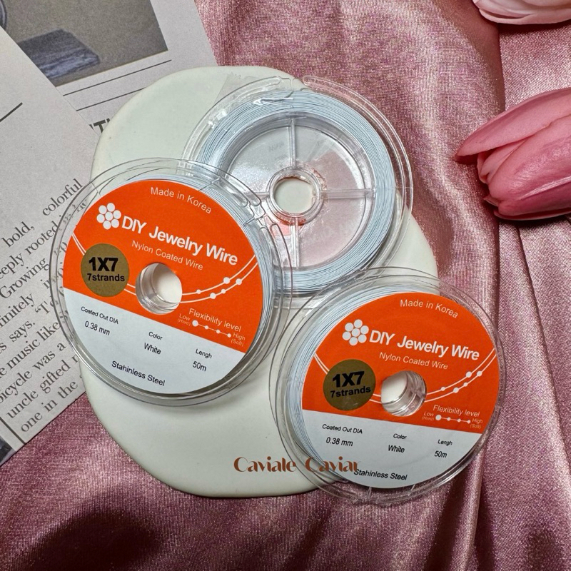 Jual String Cable Putih Silver Gold 0.38 0.45 0.6 0.7 | Kawat Stainless ...