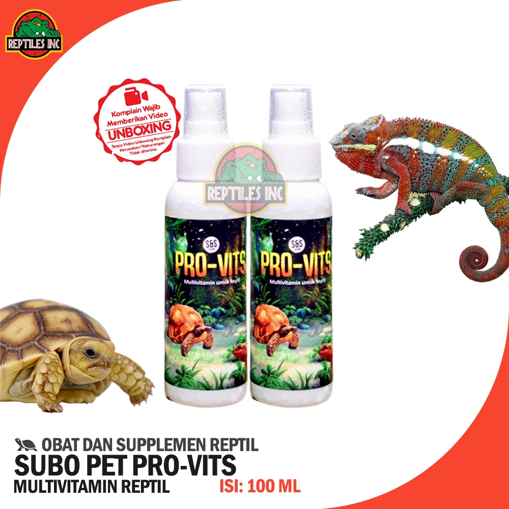 Jual Pro-Vits Provits Suplemen Vitamin Hewan Reptil Kura Torto Sulcata ...