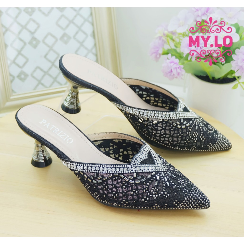 Jual SANDAL PESTA PEREMPUAN SENDAL HEEL WANITA SELOP KEBAYA PENGANTIN ...
