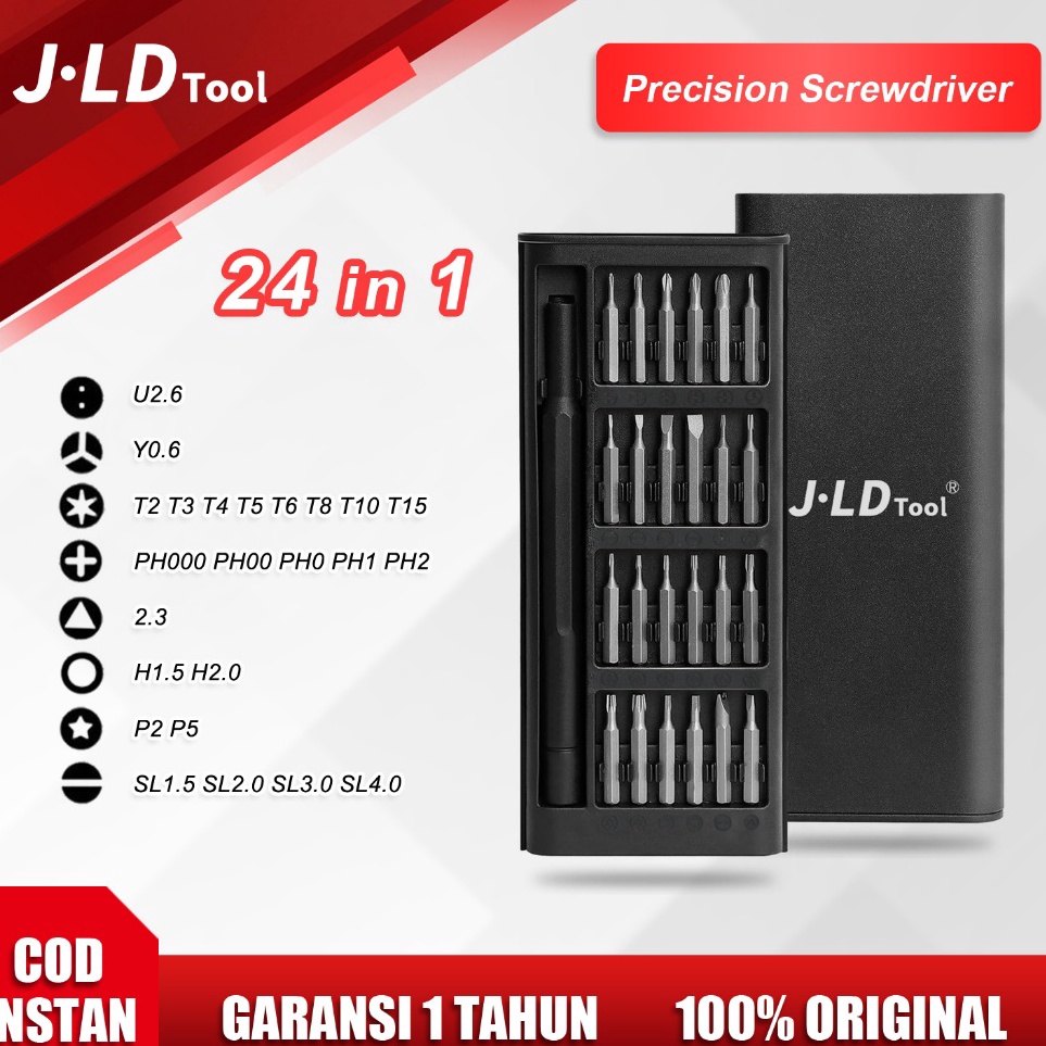 Jual Harga Terbaik JLD Obeng set kecil lengkap 24in1 precision ...