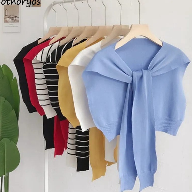 Jual Aksess baju bahu kerah rajut selendang korea leher | Shopee Indonesia