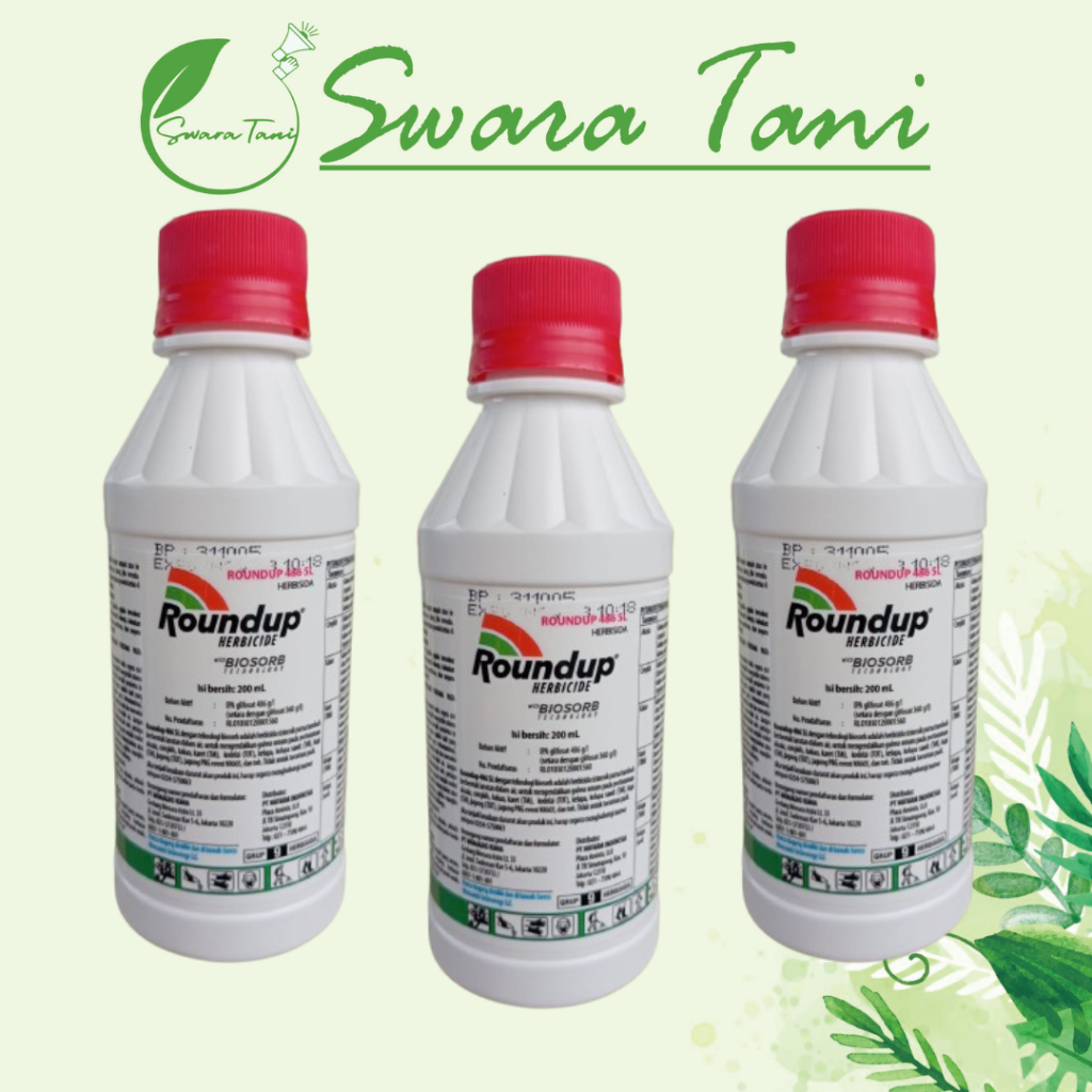 Jual [ORIGINAL] Obat Pembasmi Rumput ROUNDUP 486 SL isi 200ml Rondap ...