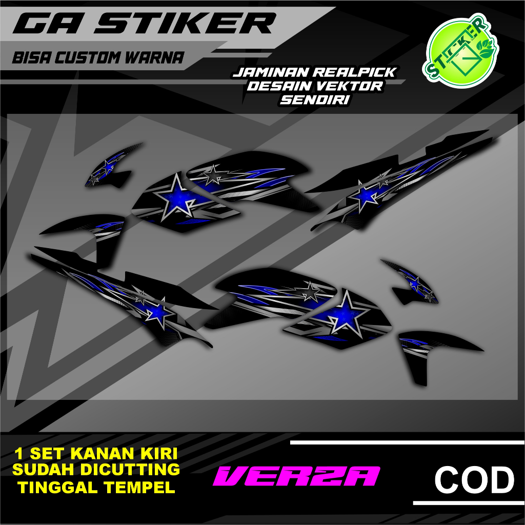 Jual STRIPPING MOTOR KEREN HONDA VERZA STAR DIESEL LIVERY TERBARU ...