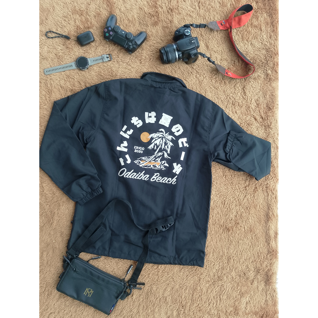 Jual COACH JAKET PRIA REMAJA DEWASA PARASUT ERIGO ODAIBA BEACH APPAREL WINDBREAKER JACKET CJ ...
