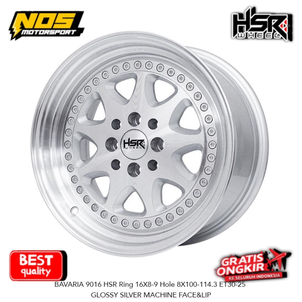 Jual VELG CELONG R16 LEBAR 8/9 PCD 4X100/4X114 ET30/25 HSR BAVARIA RING 16 AVANZA JAZZ MAZDA2 ...