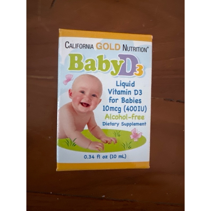 Jual California Gold Nutrition Baby Vitamin D3 Drops 400 IU 10 ml ...