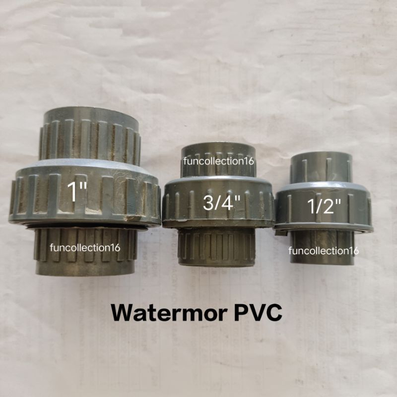 Jual Fitting Sambung Pipa Paralon Pvc Watermor 1/2inc 3/4inc 1inc ...