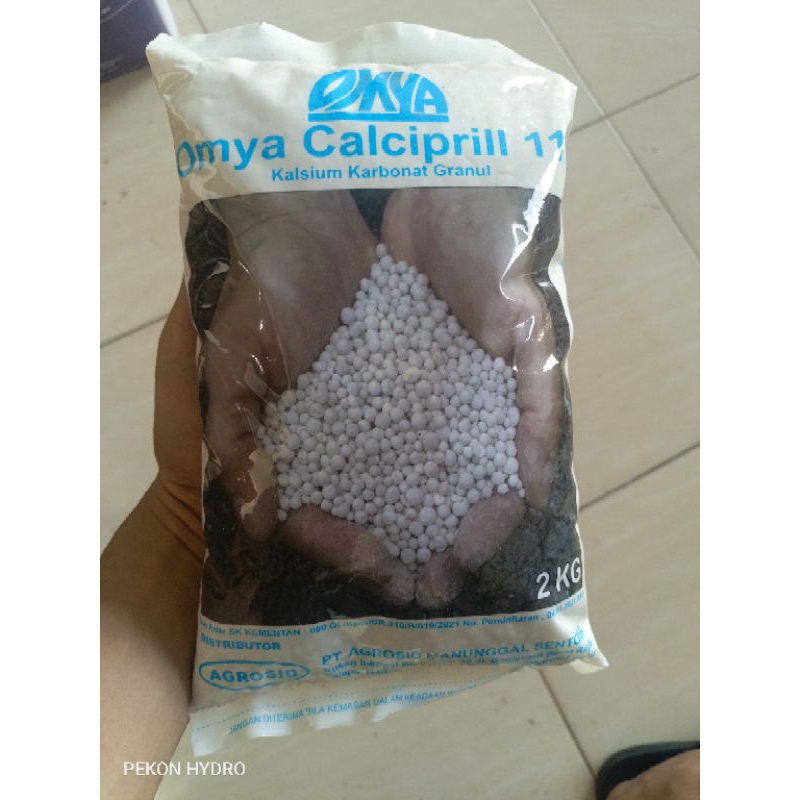 Jual PUPUK OMYA CALCIPRILL 2 kg AGROSID - KALSIUM KARBONAT GRANUL ...