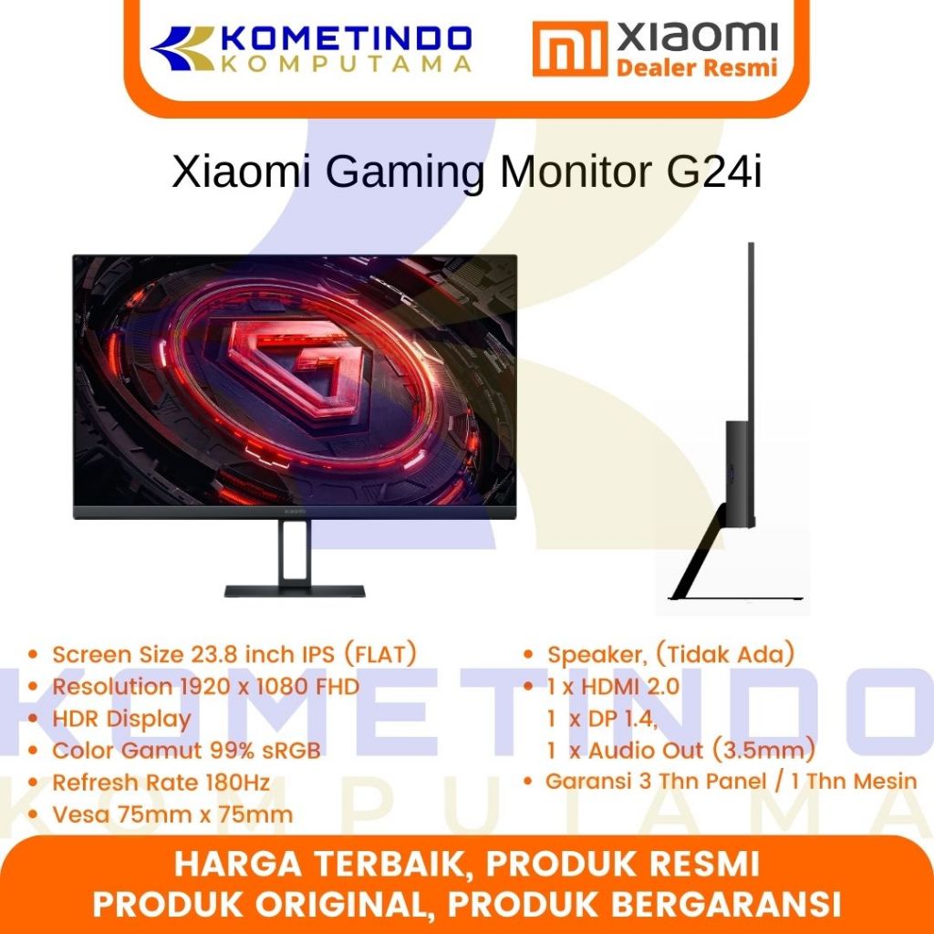 Jual Xiaomi G24i 24" - Monitor Gaming LED Xiaomi G24i 23.8" Fast IPS ...
