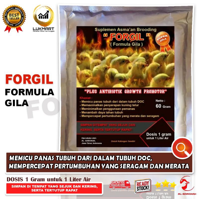 Jual VITAMIN AYAM - VITAMIN ANAK AYAM - FORGIL - SUPLEMEN BROODING ...