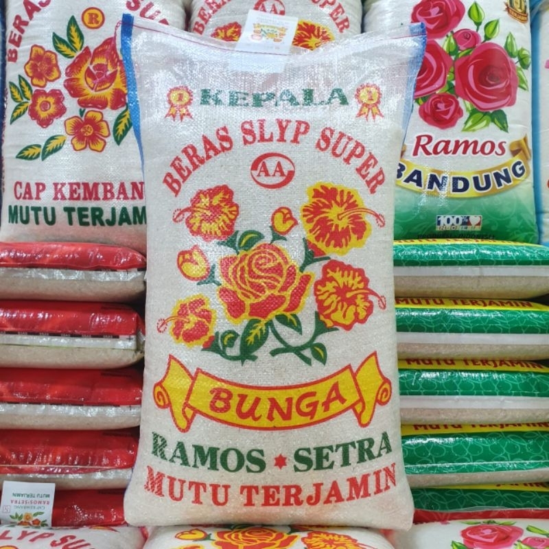 Jual BERAS RAMOS BUNGA SETRA 20KG 25KG | Shopee Indonesia