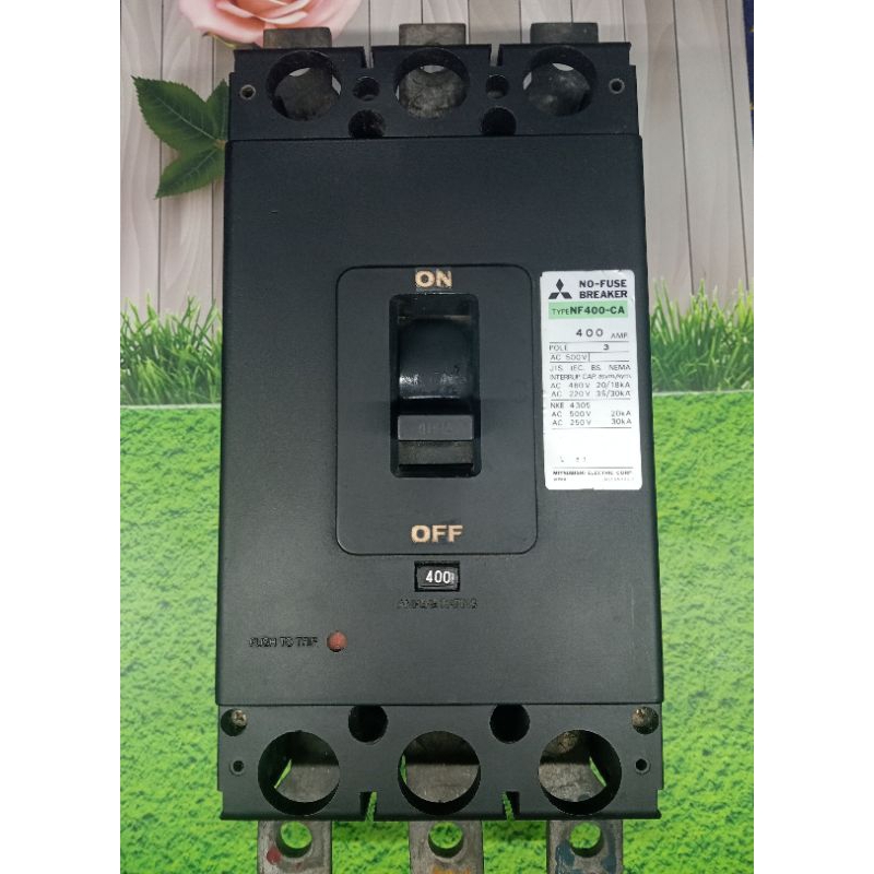Jual MCCB Mitsubishi 3P NF400-CA/NF400-CS 400A | Shopee Indonesia