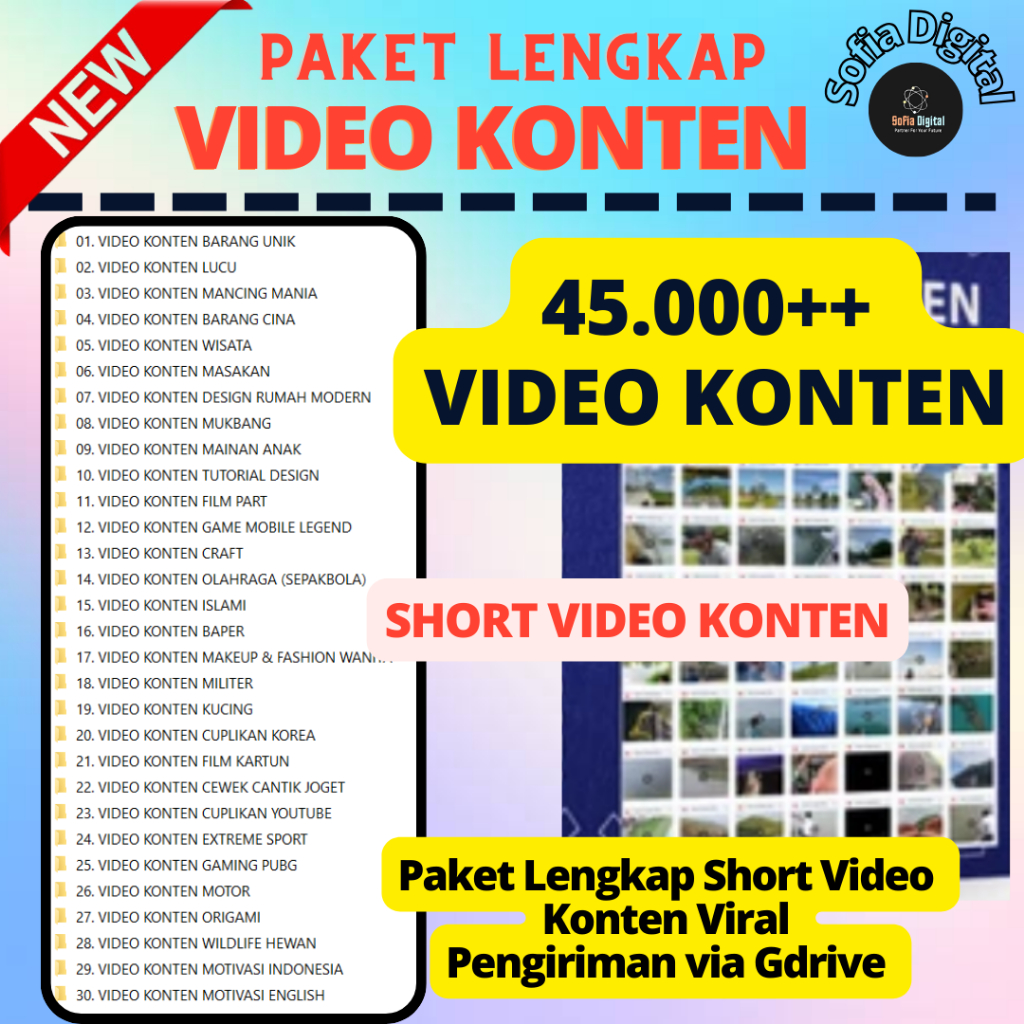 Jual All PAKET 45.000++ VIDEO KONTEN (Short Video Lengkap), Viral ...