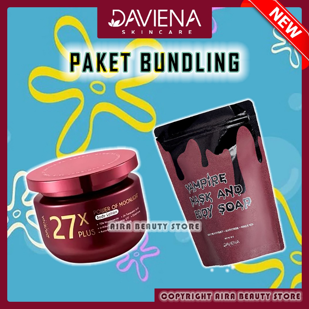 Jual DAVIENA SKINCARE BUNDLING HANDBODY LOTION DAN SABUN MANDI DAVIENA ...