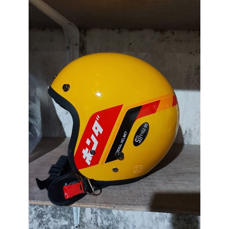 Jual Helm Lawas Helm Jadul Helm Klasik Honda Gan Kuning | Shopee Indonesia