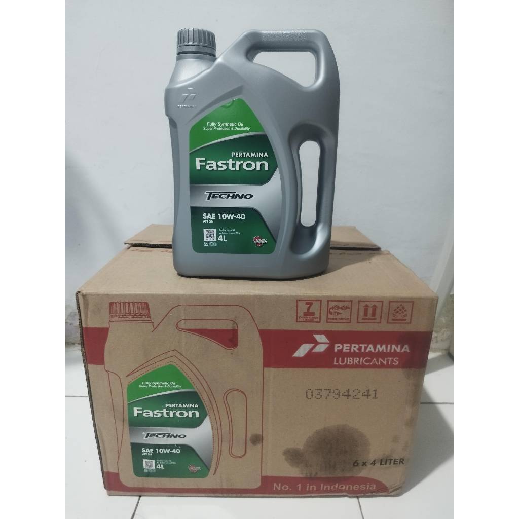 Jual Oli Mesin Full Syntethic Pertamina Fastron Techno SAE 10W-40 API SN Kemasan 4 Liter ...