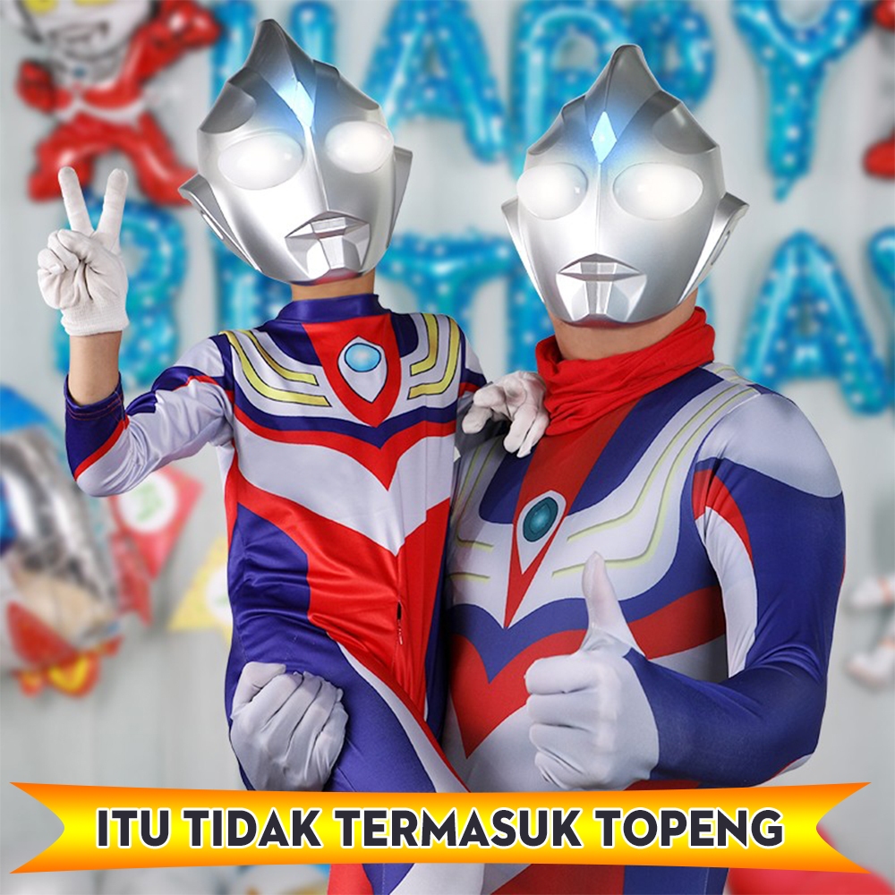 Jual Hallowen Premium Ultramen Kostum Pria Dewasa dan Anak Superhero ...