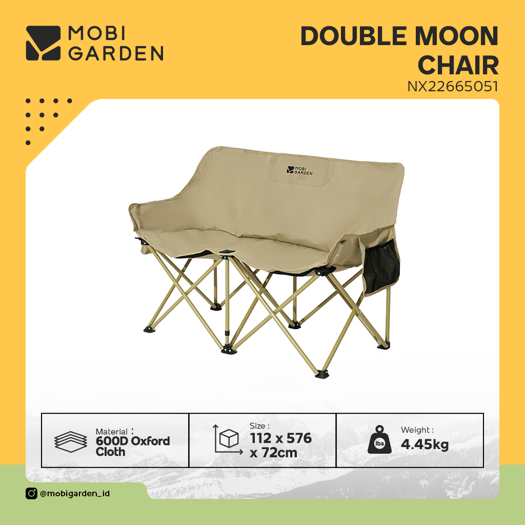 Jual Mobi Garden Kursi Camping Lipat Double NX22665051 Double Moon ...