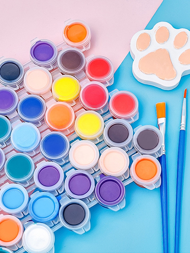 Jual cat Lukis Acrylic Paint Set 6 / 12 Warna 3 ml - Qiqi Treasure ...