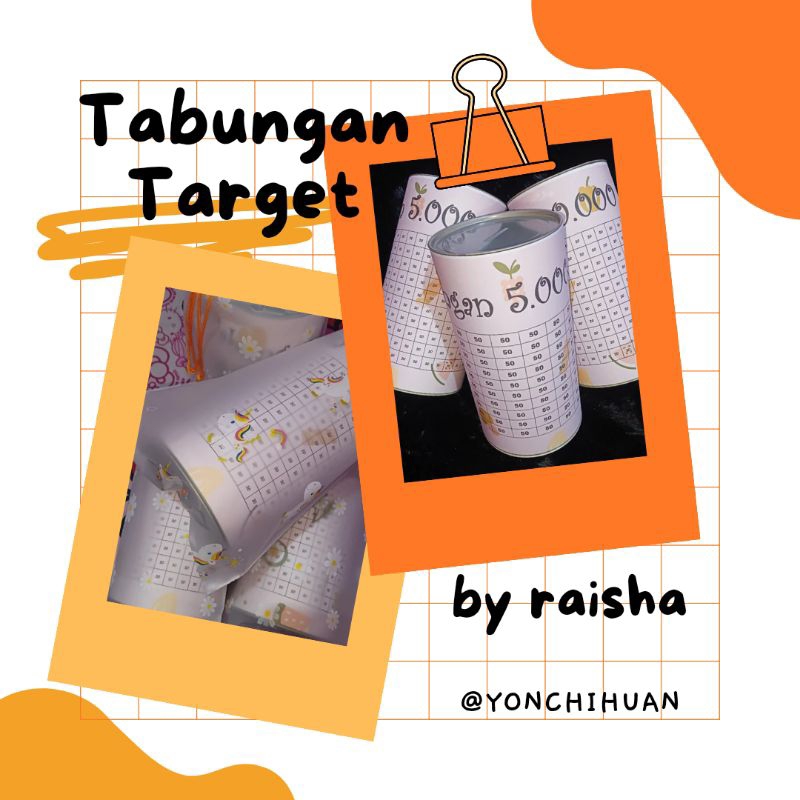 Jual TABUNGAN TARGET (BISA COSTUM) | Shopee Indonesia