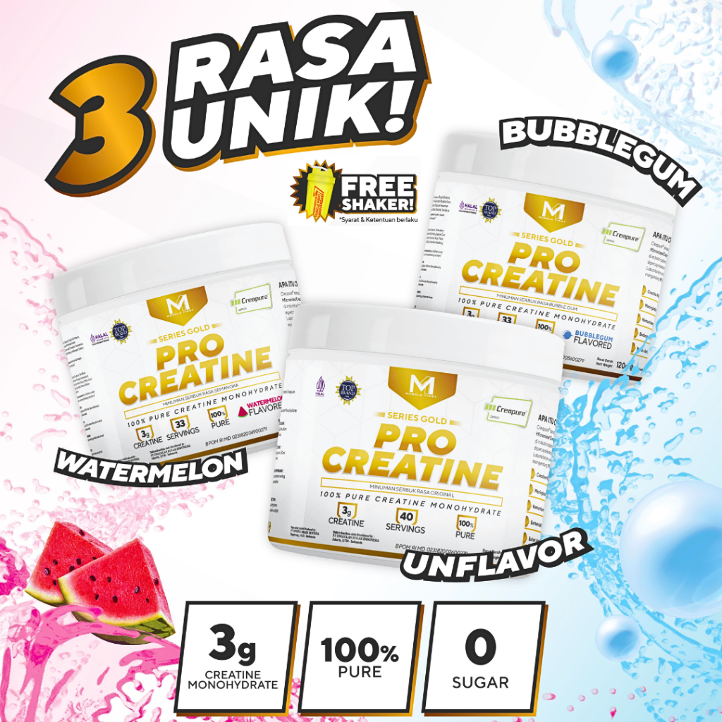 Jual Muscle First NEW Pro Creatine CREAPURE 120 Grams / 240 Gram Gold ...