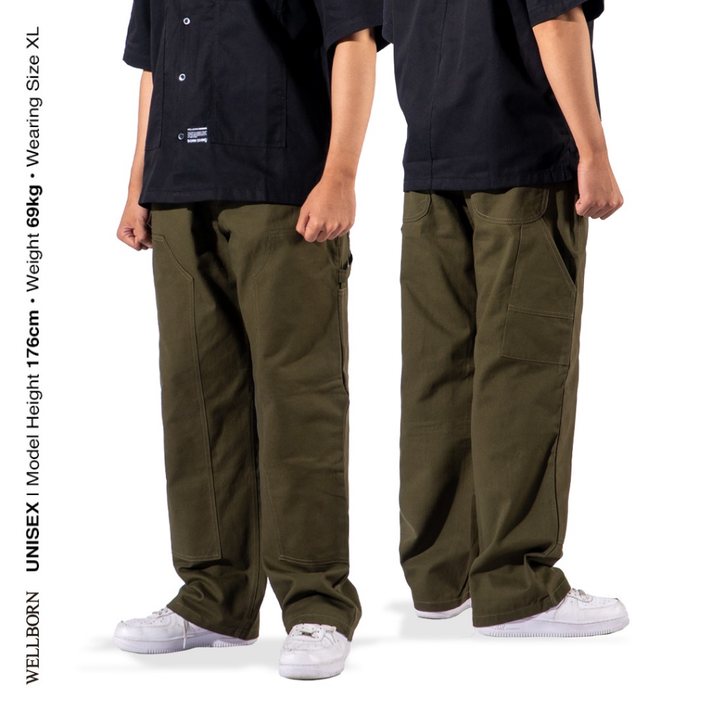 Jual Wellborn Strive Work Pants Olive | Shopee Indonesia