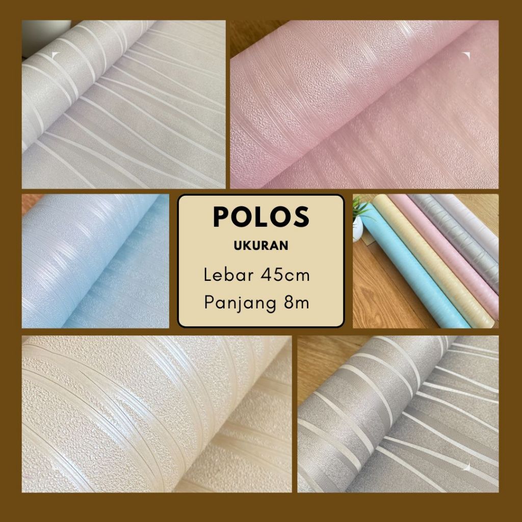 Jual WALLPAPER STICKER DINDING motif POLOS EMBOS SERAT Tekstur ukuran ...