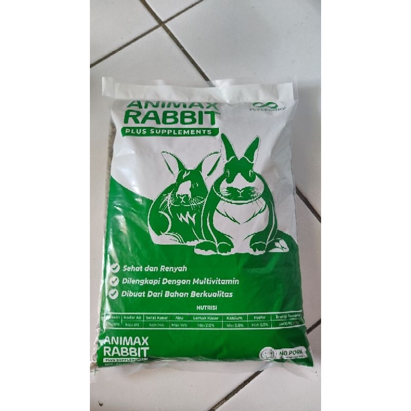 Jual animax rabbit pakan kelinci kemasan 1kg | Shopee Indonesia