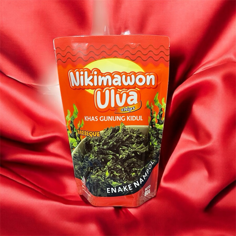 Jual Chips Rumput Laut Ulva Nikimawon || Rasa Barbeque 80g Halal ...