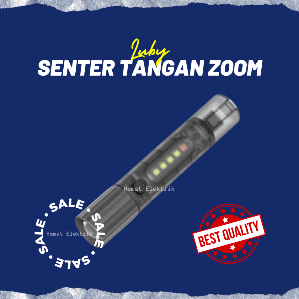 Jual Senter Tangan Luby zoom L-8967 / L-8908 / Senter viral zoom ...