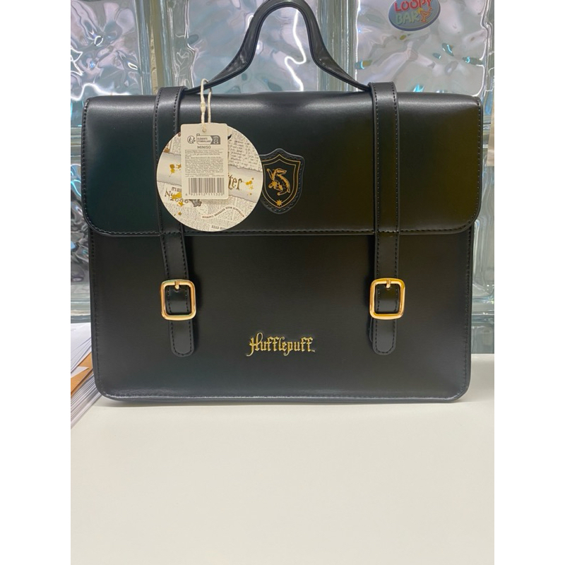 Jual MINISO X HARRY POTTER backpack hitam hufflepuff | Shopee Indonesia